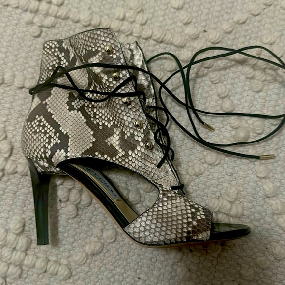 Jimmy Choo | Shoes | Rare Jimmy Choo Exotic Snake Skin High Heels ...